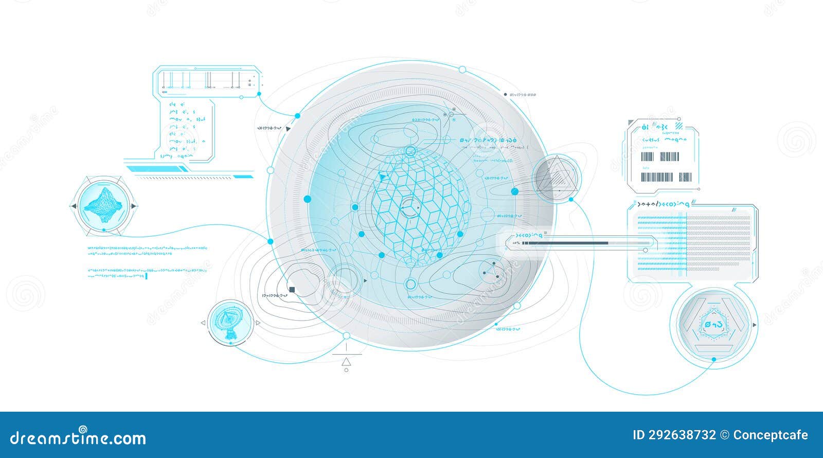 Exploration Interface by Sci-fi Infographics. Stock Vector ...