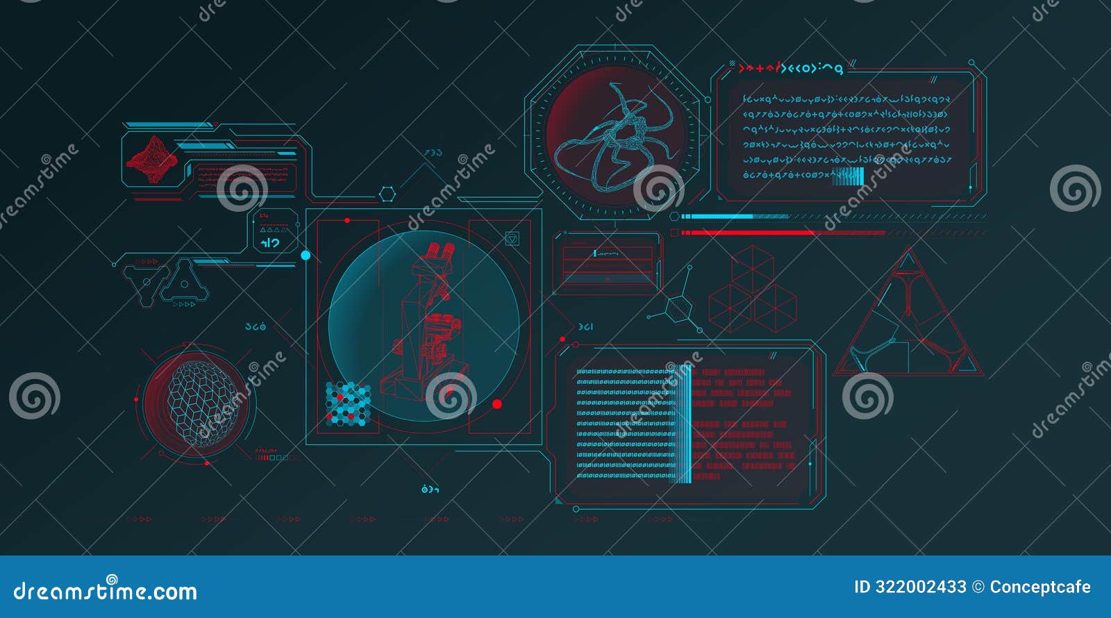 Exploration Interface by Sci-fi Infographics. Stock Vector ...