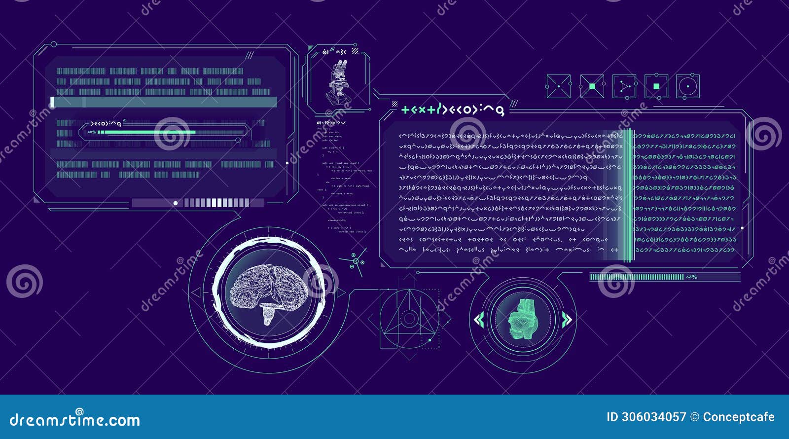 Exploration Interface by Sci-fi Infographics. Stock Vector ...