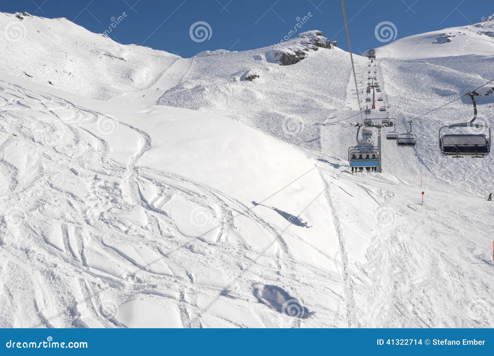 Sci Slope and Cableway of Engelberg Stock Photo - Image of cableway ...