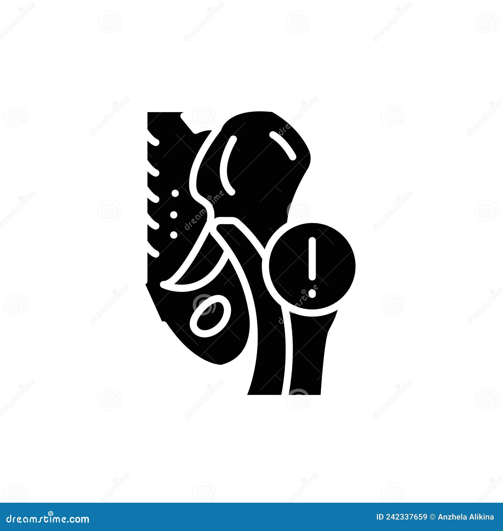 Sciatica Line Icon. Isolated Vector Element. Stock Vector ... Sciatica Line Icon. Isolated Vector Element. Stock Vector ...