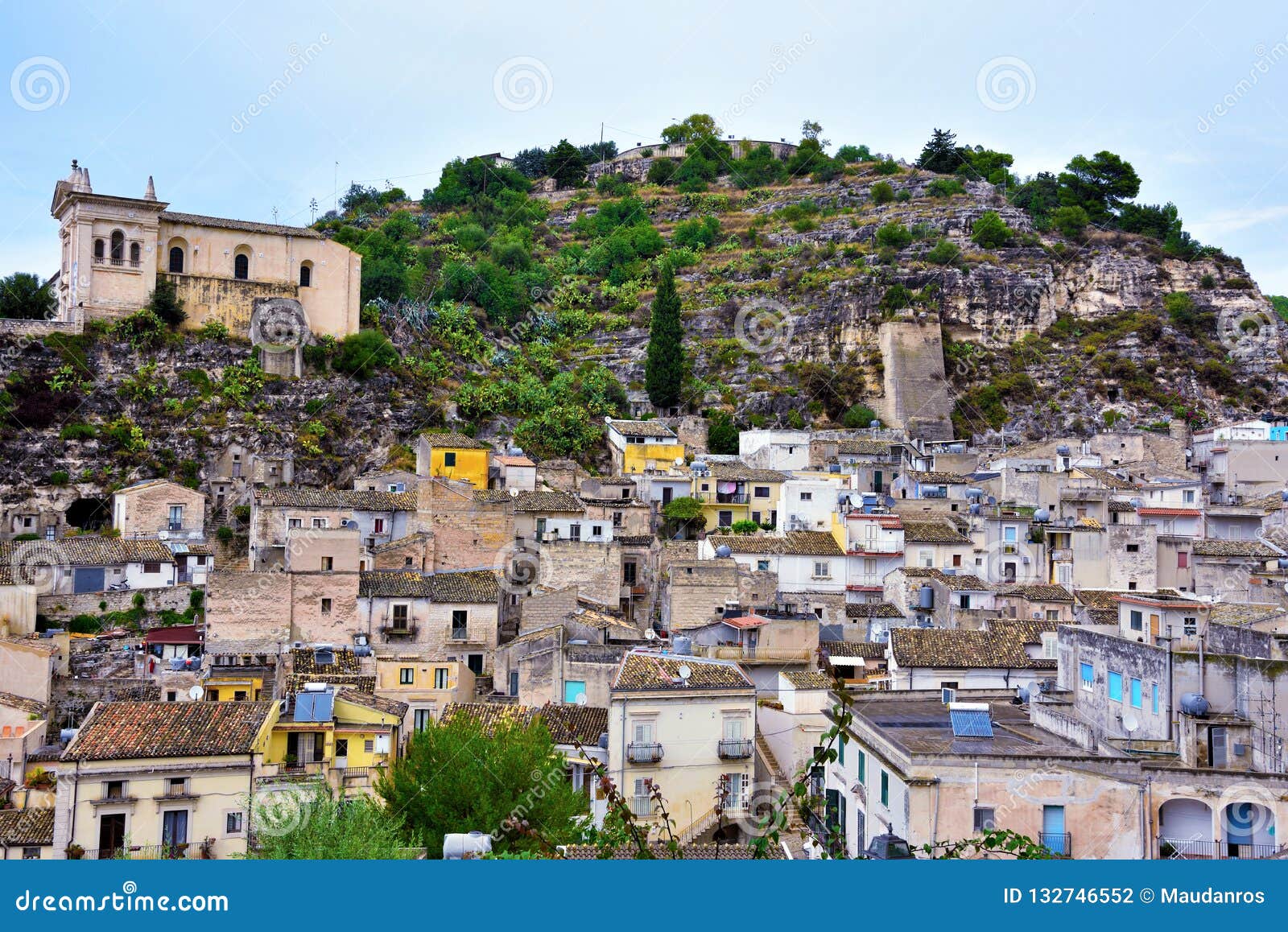 Scicli Sicily Italy stock photo. Image of cityscape - 132746552