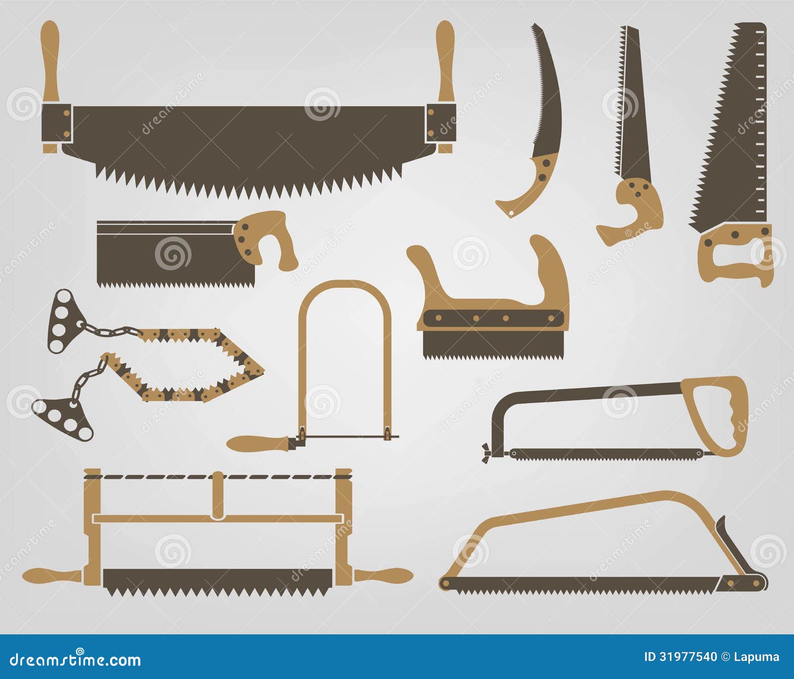 Scie. Outils Manuels De Banc Illustration de Vecteur - Illustration du ...