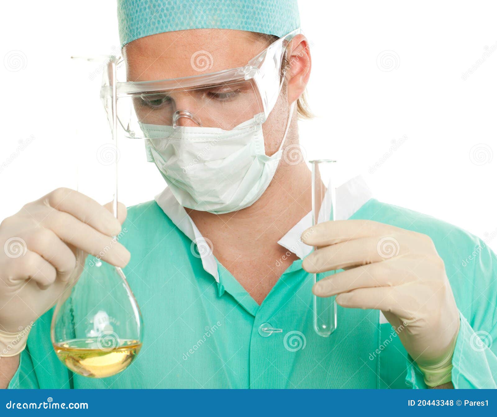 Doctor In Science Laboratory Analyzing Tray Of Vacutainers Royalty-Free ...