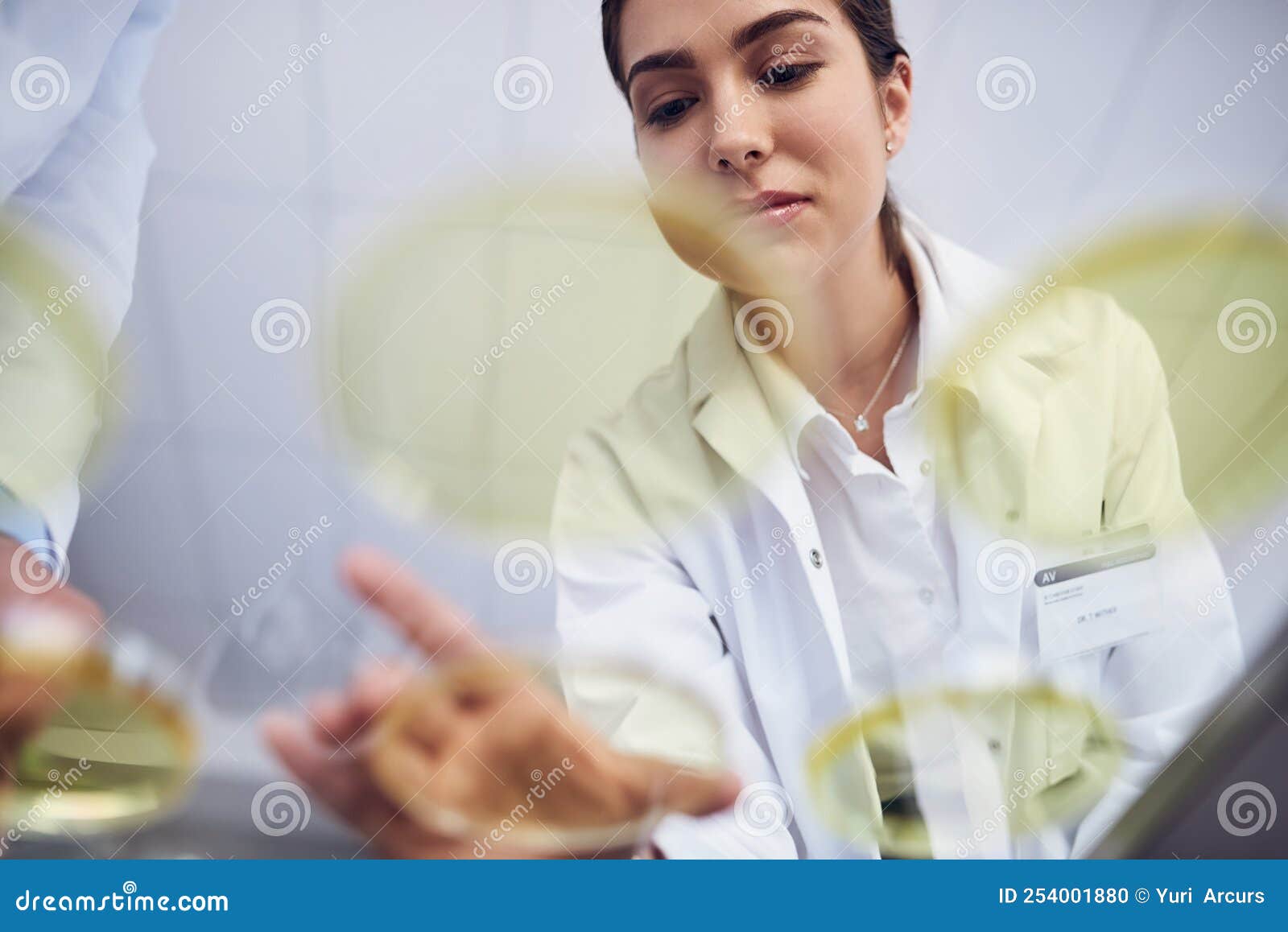 Science is All about Careful Observation. Low Angle Shot of Two ...