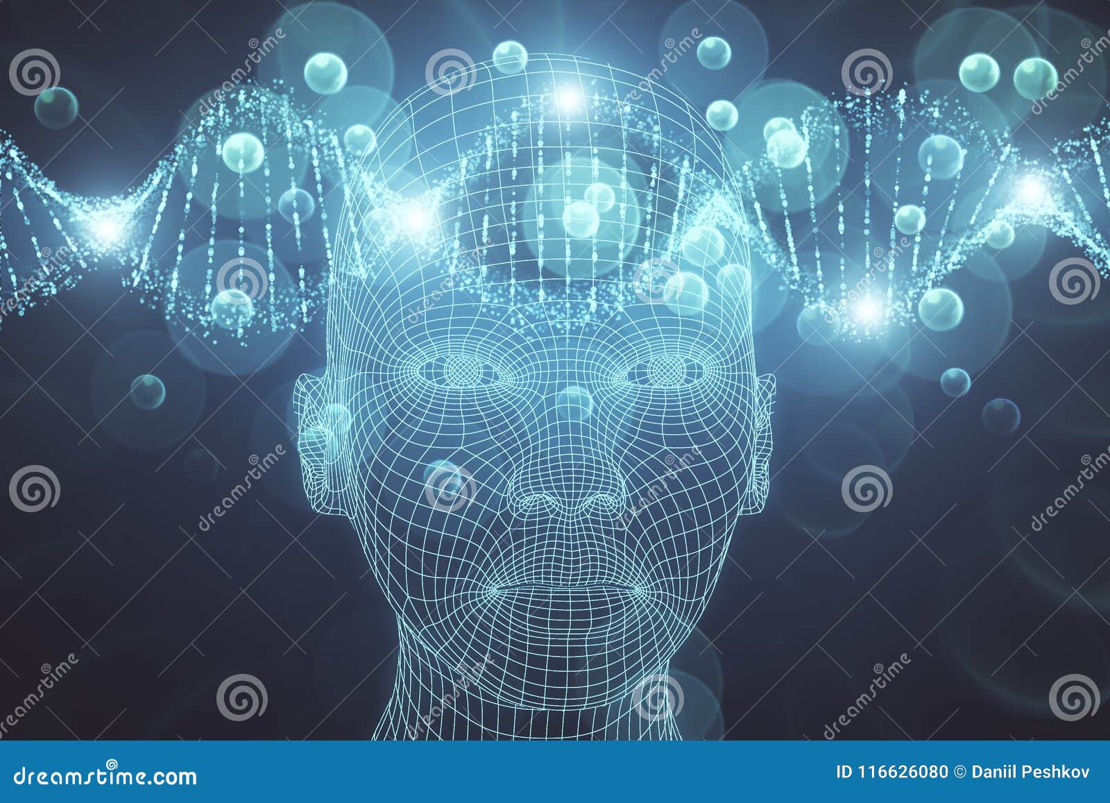 Science, Artificial Intelligence and Innovation Backdrop Stock ...