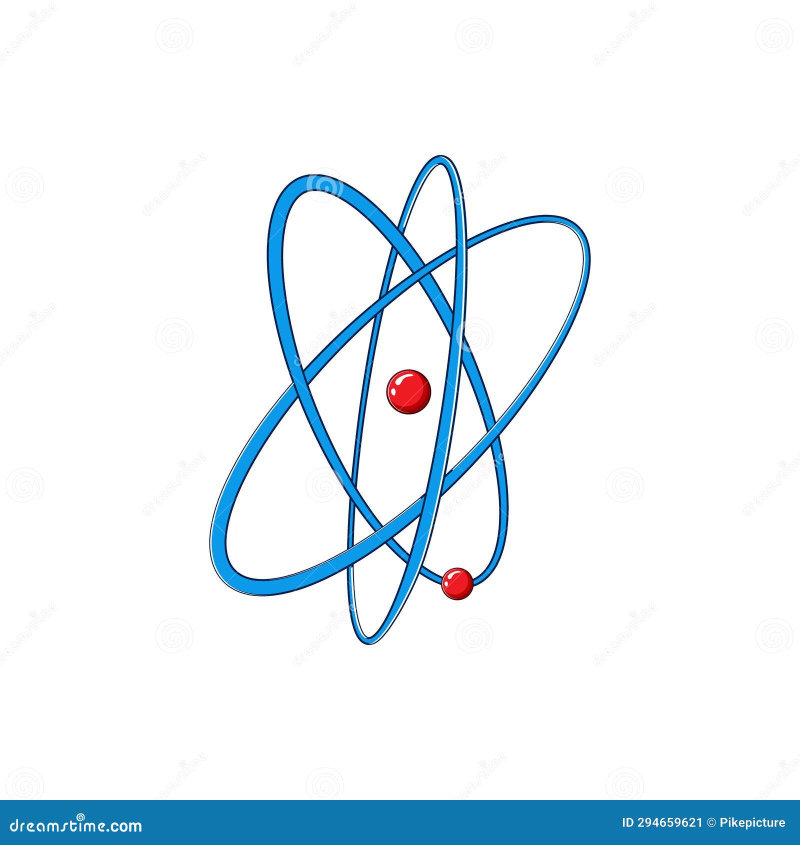 Science Atom Cartoon Vector Illustration Stock Illustration ...