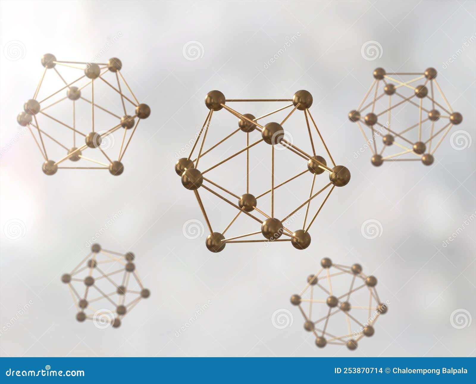 Science Atom Molecular DNA Model Structure Stock Illustration ...