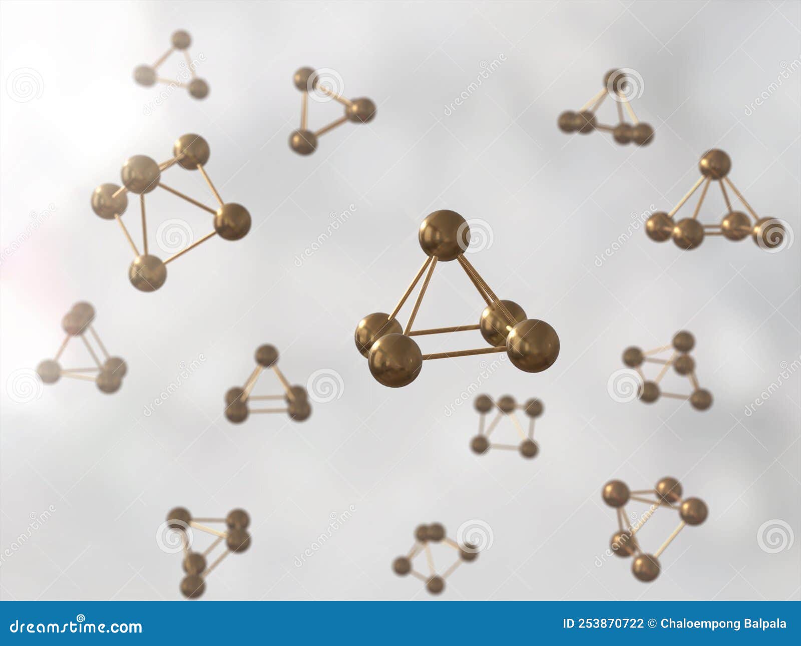Science Atom Molecular DNA Model Structure Stock Illustration ...