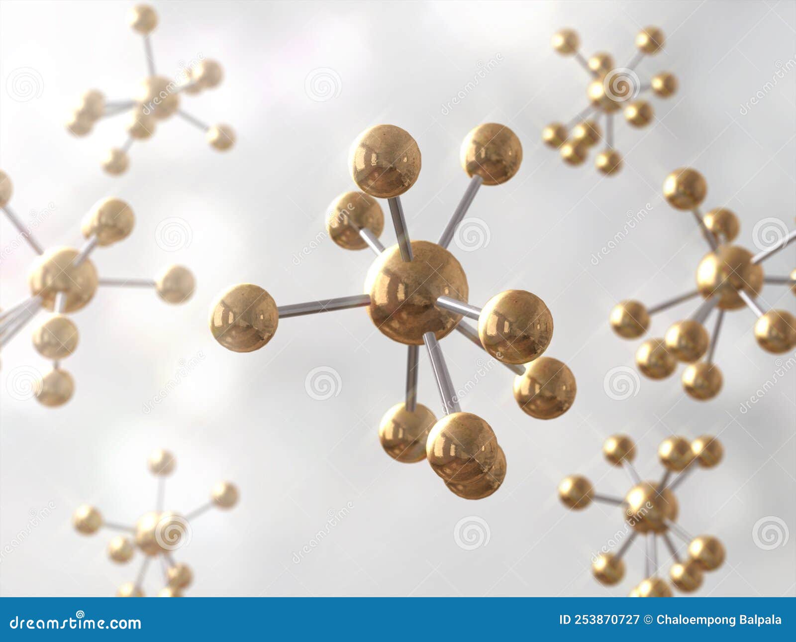 Science Atom Molecular DNA Model Structure Stock Illustration ...