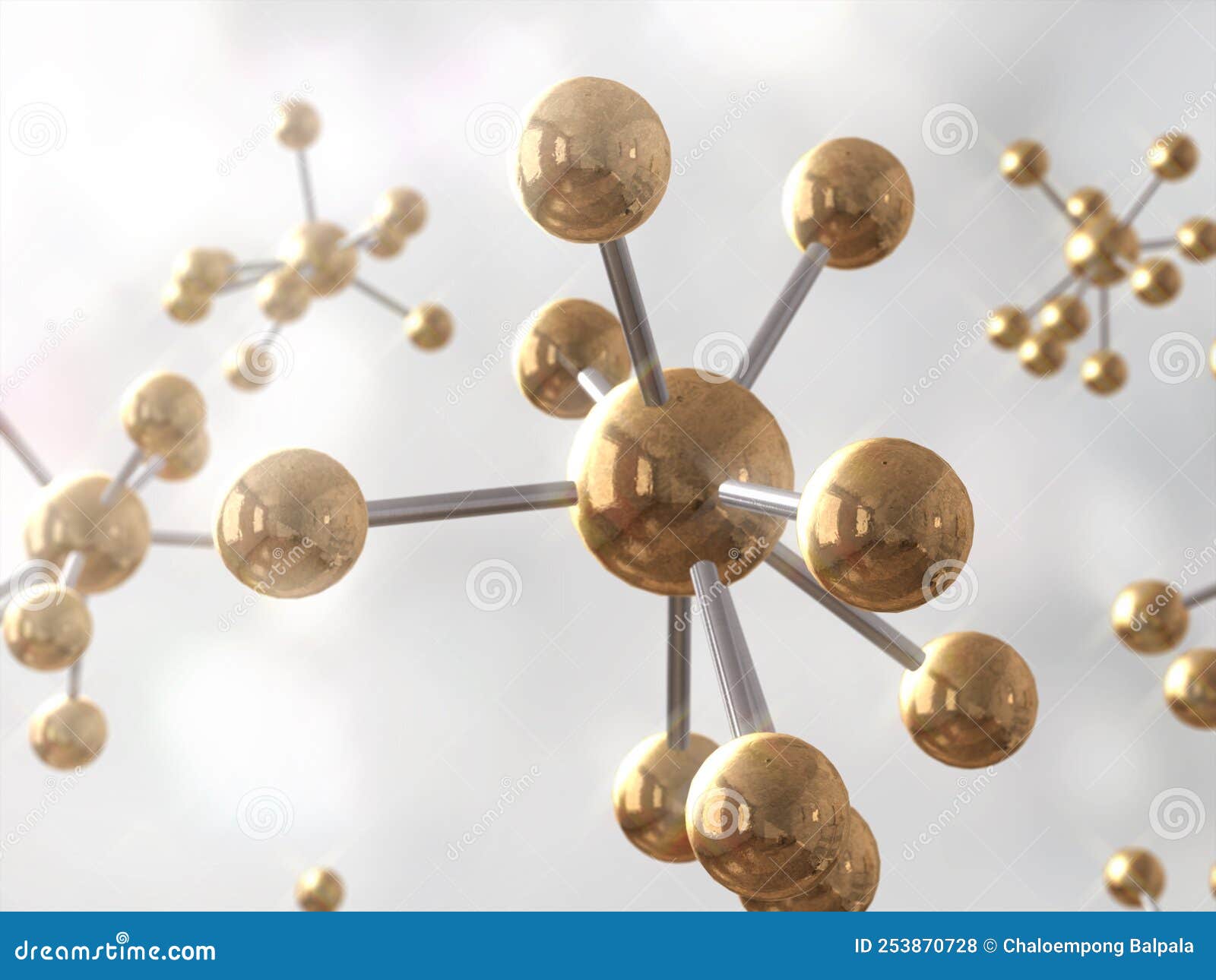 Science Atom Molecular DNA Model Structure Stock Illustration ...