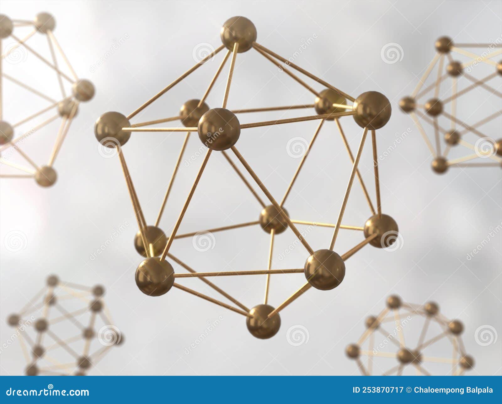 Science Atom Molecular DNA Model Structure Stock Illustration ...