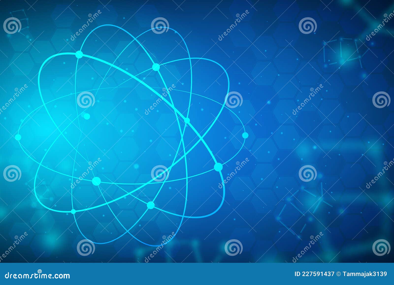 Science and atom tech stock illustration. Illustration of chemistry ...