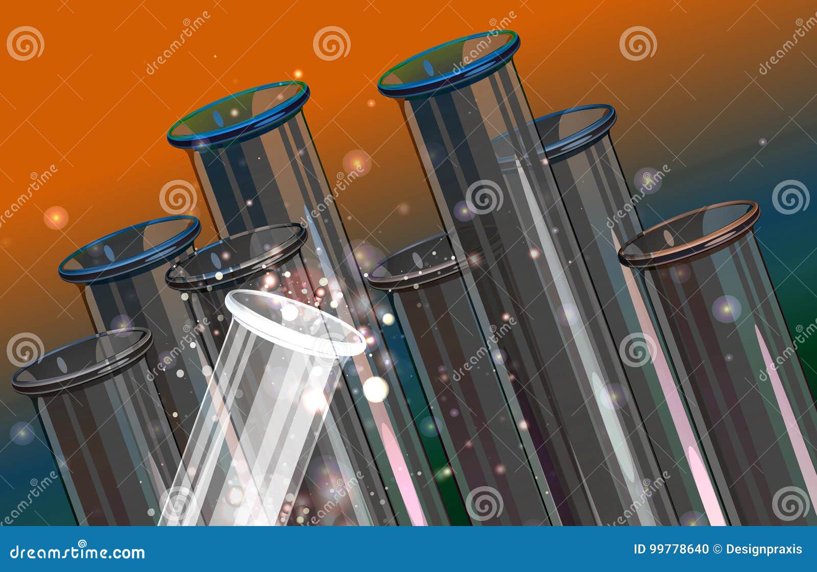 Science Backdrop - Test Tube - Illustration Stock Illustration ...