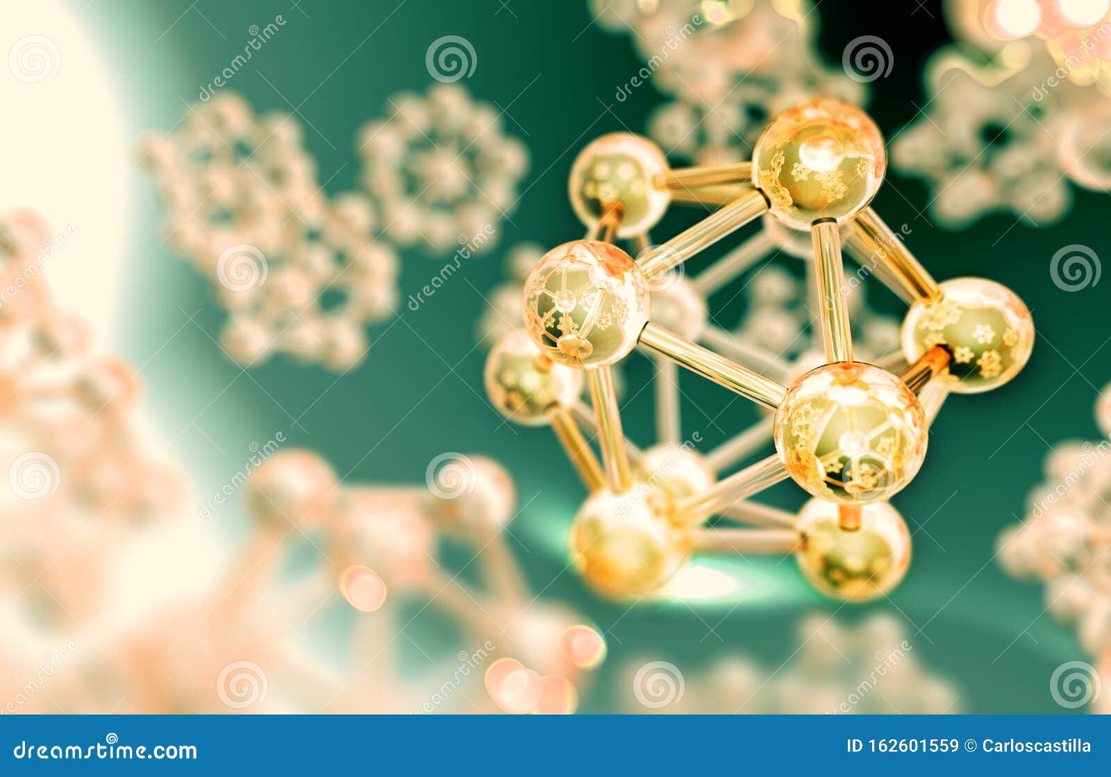 Science Background.3d Rendering Stock Illustration - Illustration of ...