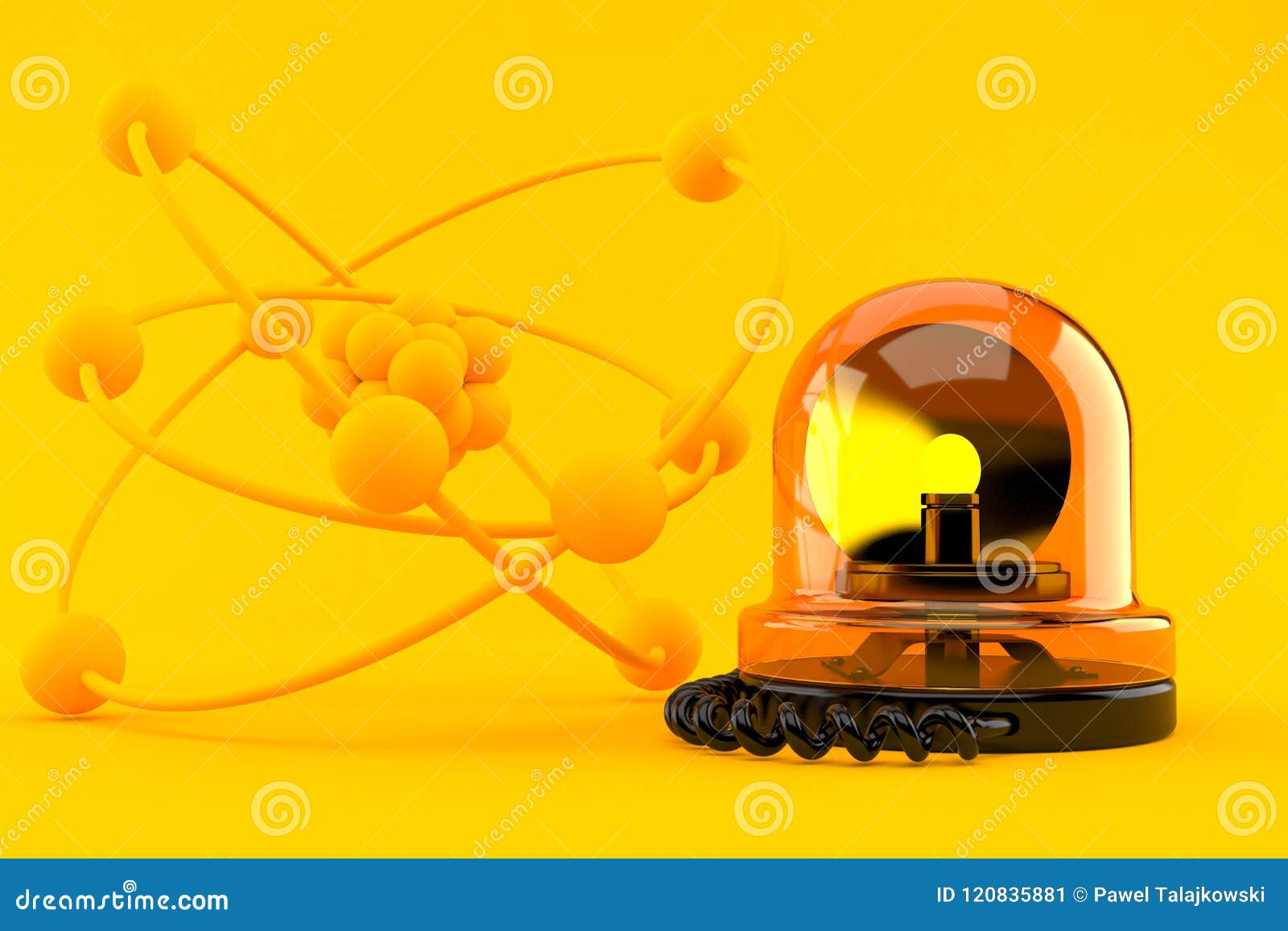 Science Background with Emergency Siren Stock Illustration ...