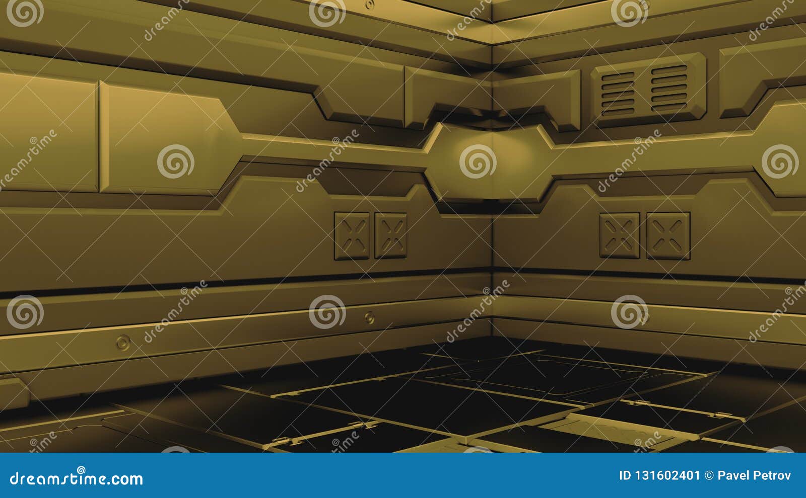 Science Background Fiction Interior Rendering Sci-fi Spaceship ...