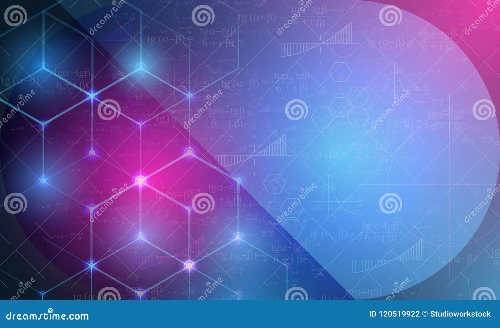 Science Background with Hexagons Stock Vector - Illustration of ...