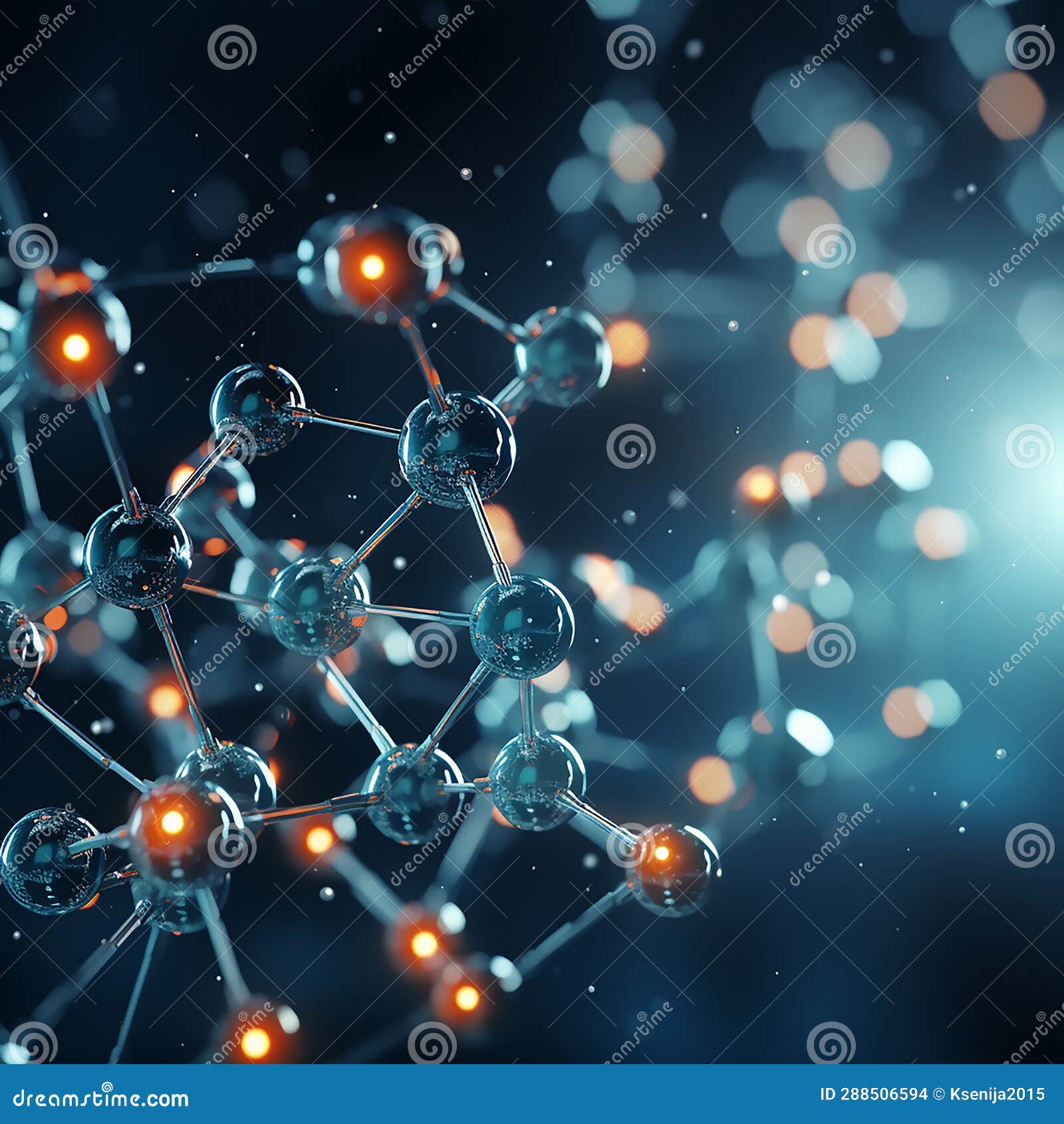 Science Background with Molecule or Atom. Medical Background, 3d ...