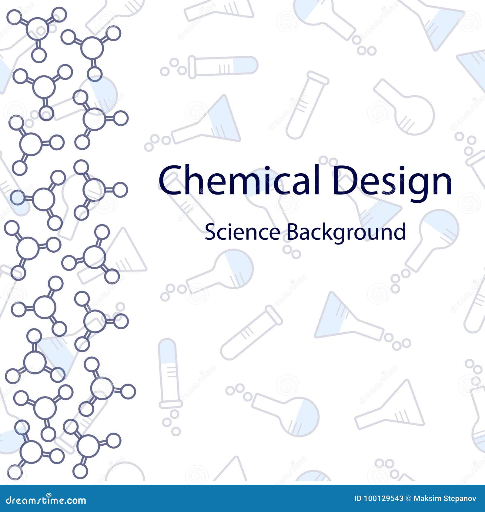 Science Background with Molecules. Chemical Design Stock Vector ...