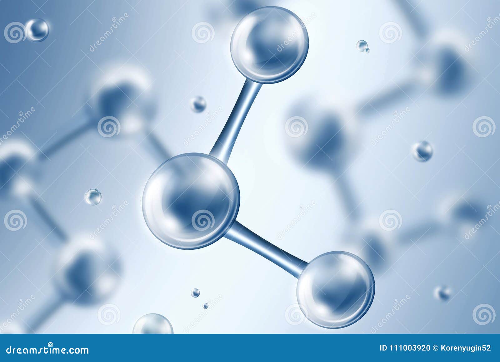 Science Background with Molecules Stock Illustration - Illustration of ...