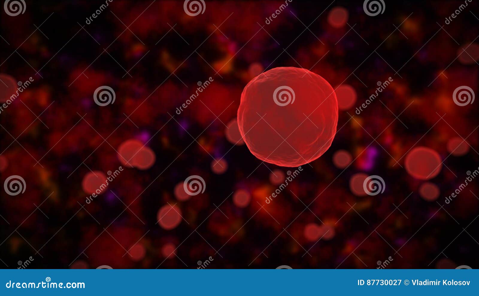 Science Background with Red Abstract Cells Stock Illustration ...