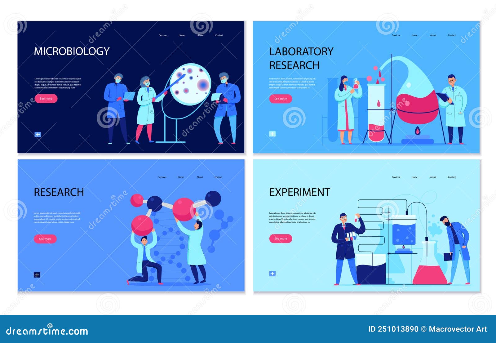 Science banners set stock vector. Illustration of beaker - 251013890