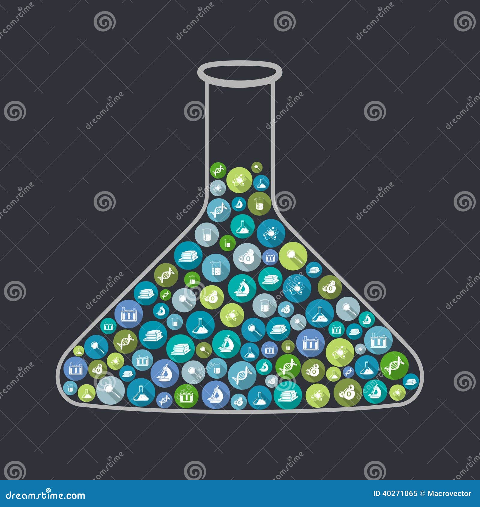 Science beaker concept stock vector. Illustration of laboratory - 40271065