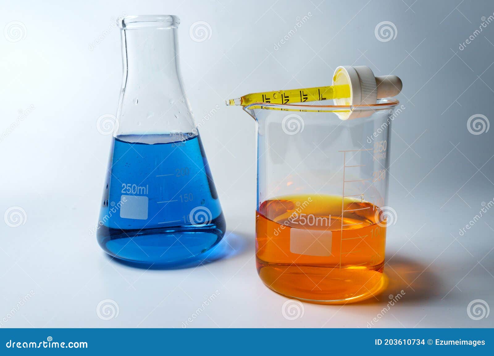 Science Beaker Experiment stock photo. Image of research - 203610734
