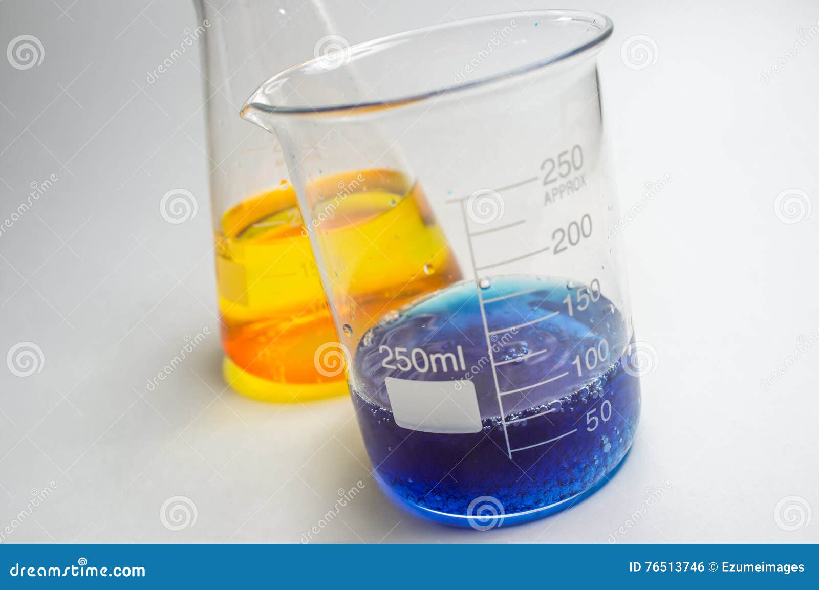 Science Beaker Experiment stock photo. Image of milliliters - 76513746