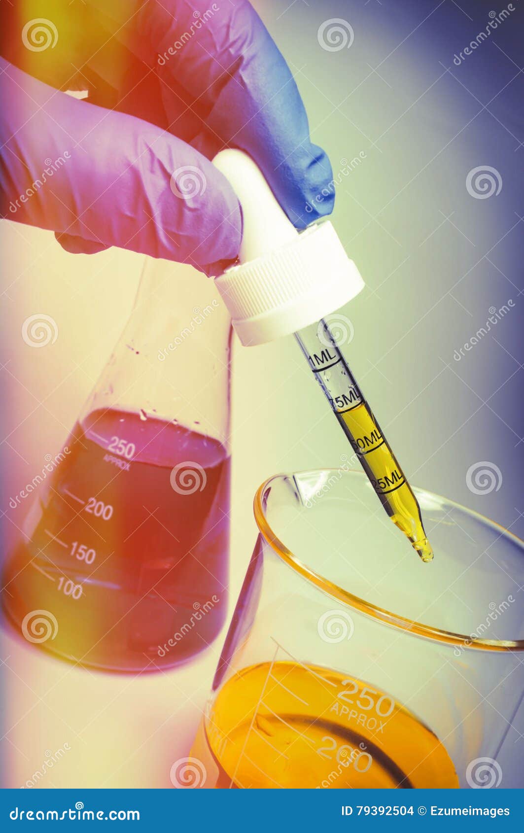Science Beaker Experiment stock photo. Image of pipet - 79392504