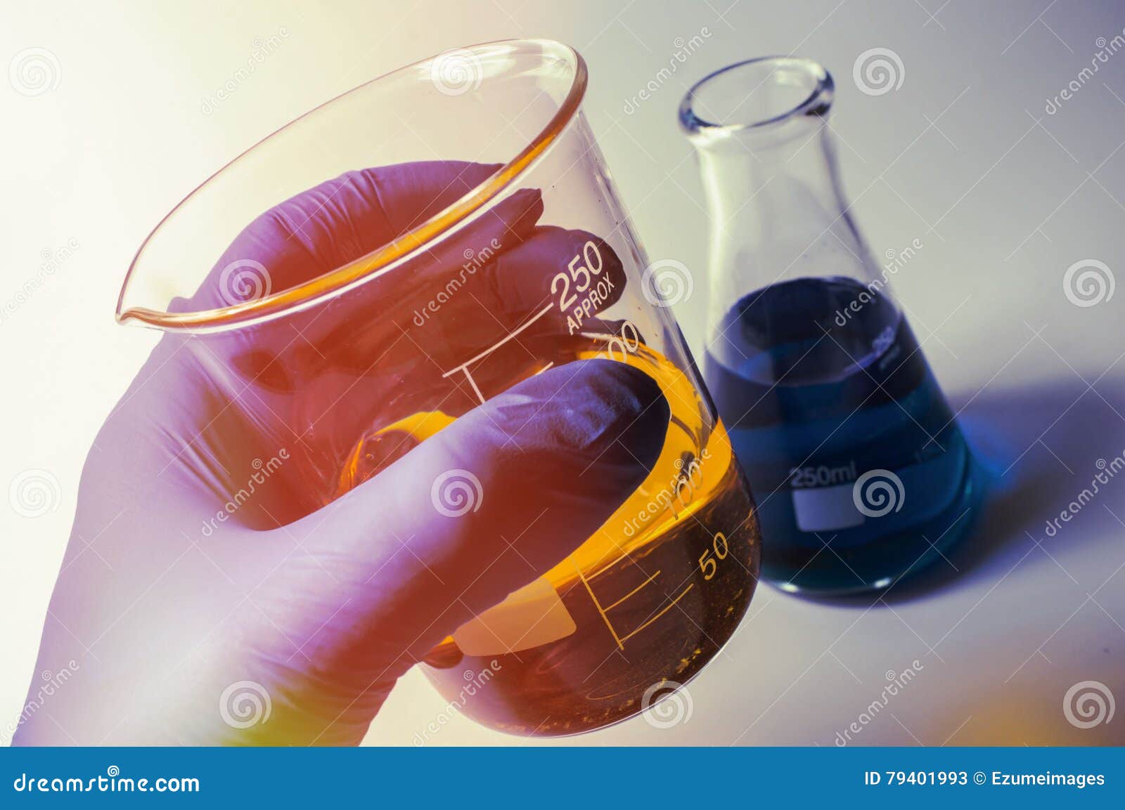 Science Beaker Experiment stock image. Image of discovery - 79401993