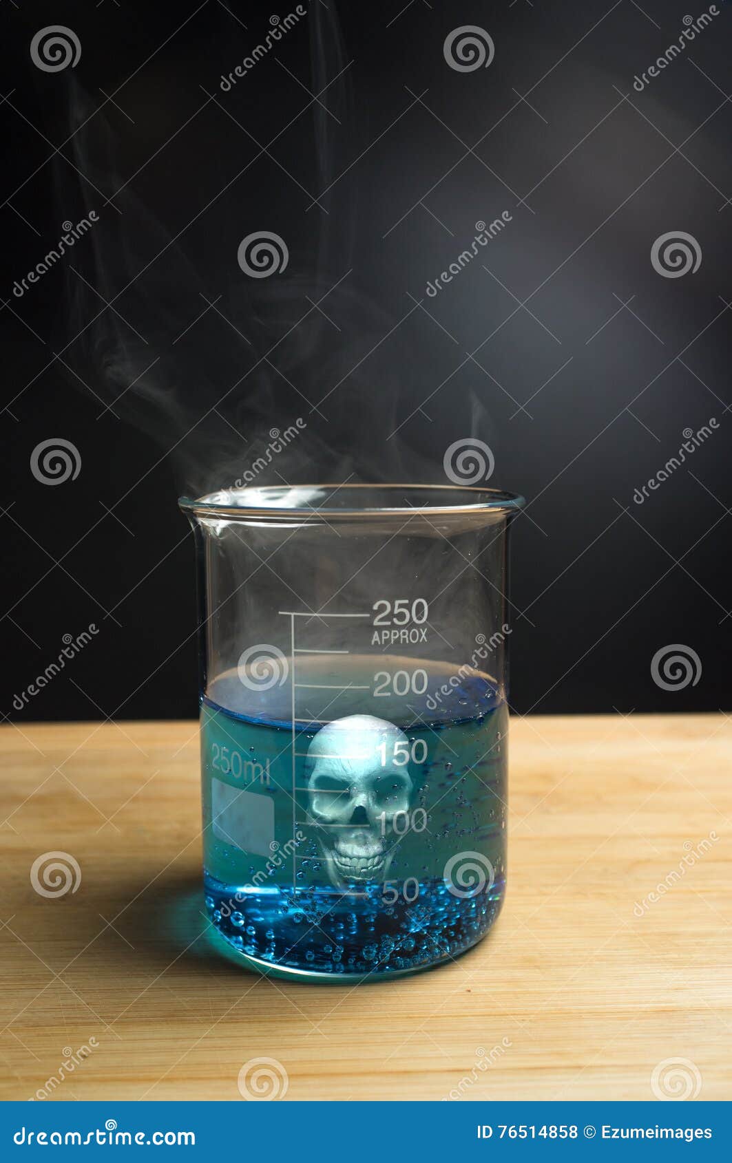 Science Beaker Poison Skull Stock Photo - Image of glassware, metric ...