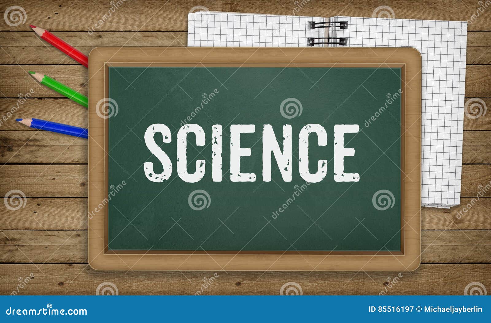 Science on Blackboard, Education School Concept Stock Illustration ...