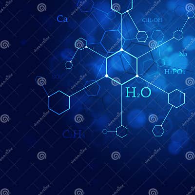 Science Blue Background stock illustration. Illustration of nano - 40918789