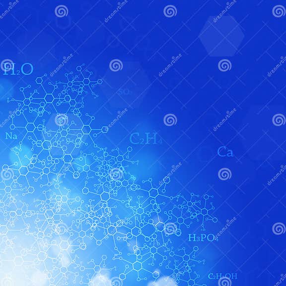 Science Blue Background stock illustration. Illustration of medicine ...