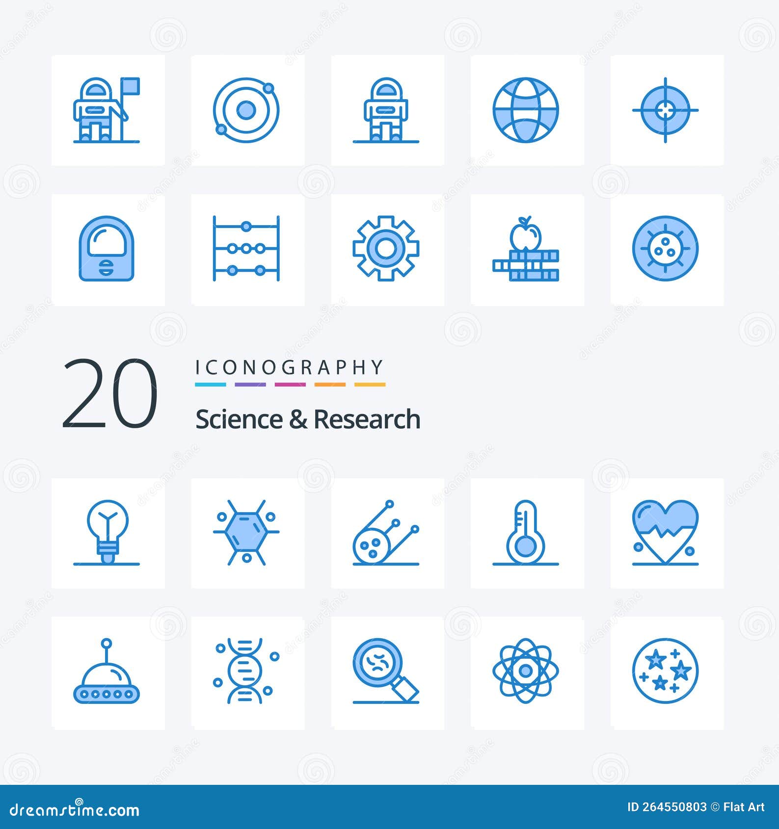 20 Science Blue Color Icon Pack Like Ufo Science Space Science Beat ...