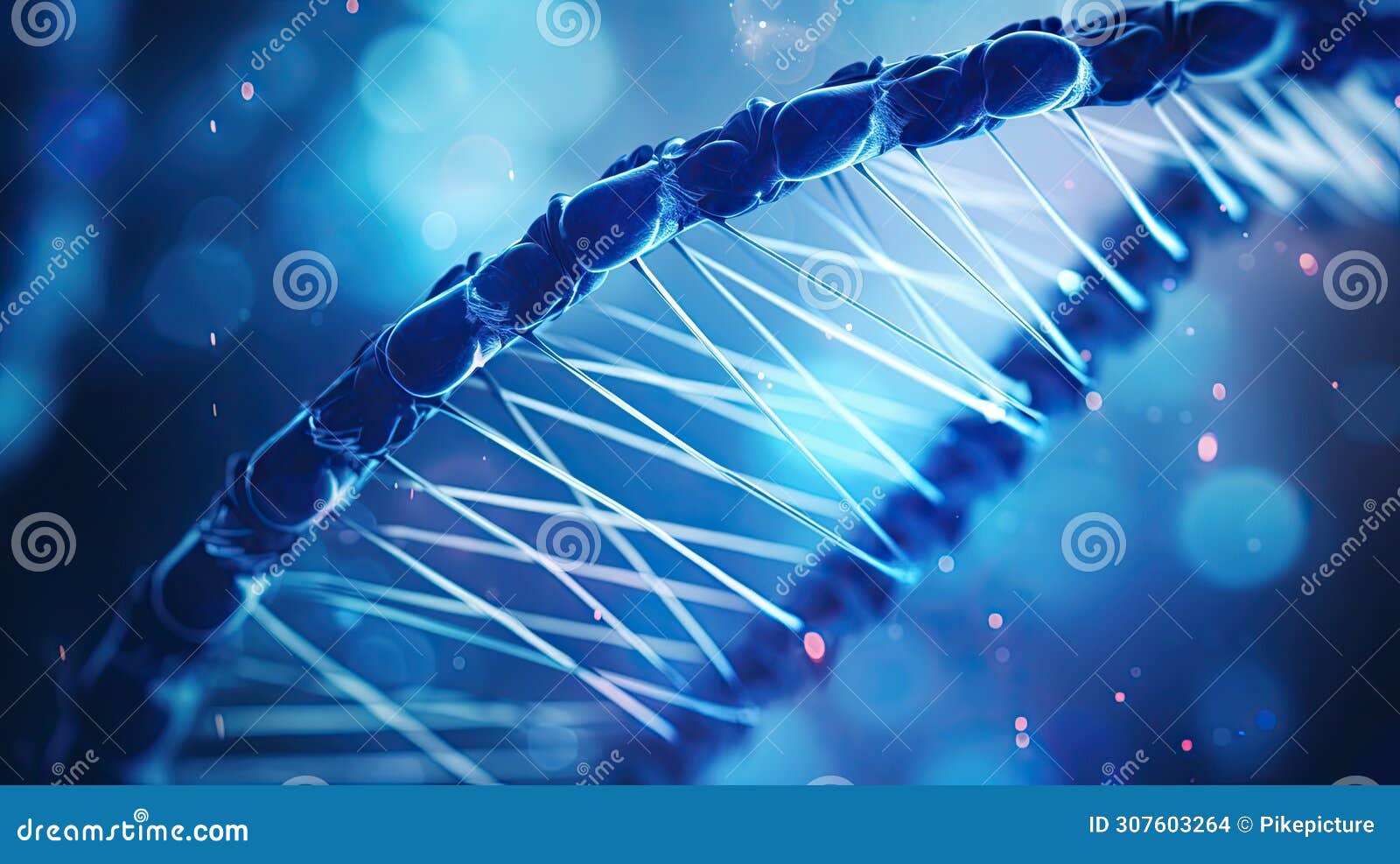 Science blue dna stock illustration. Illustration of variation - 307603264