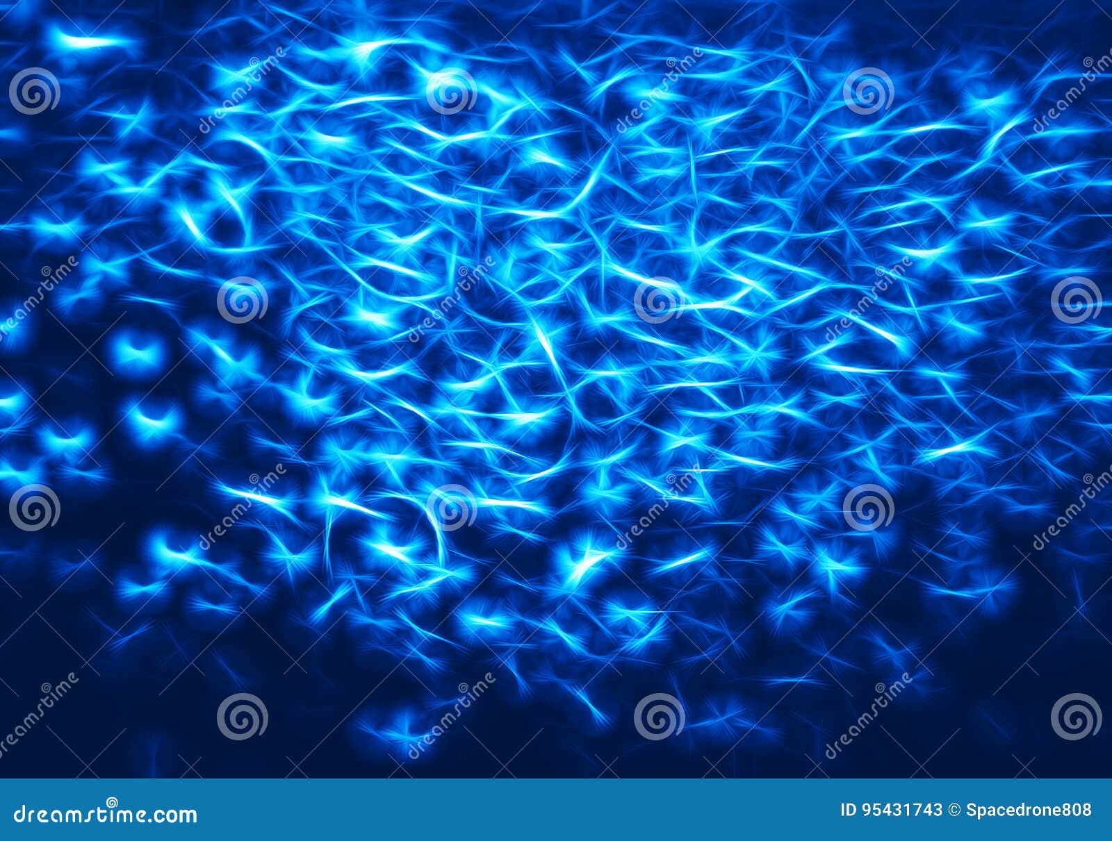 Science Blue Particles Illustration Background Stock Image - Image of ...