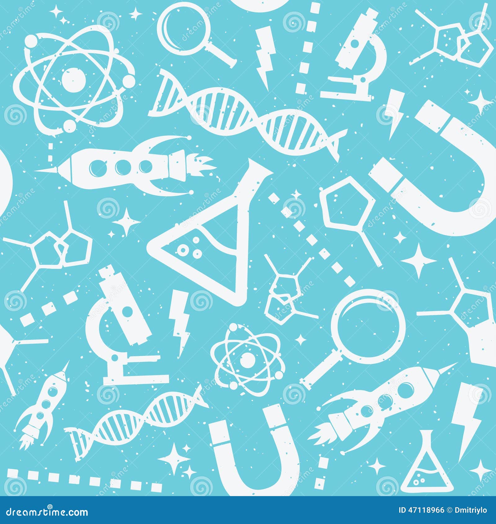 Science blue pattern stock vector. Illustration of research - 47118966