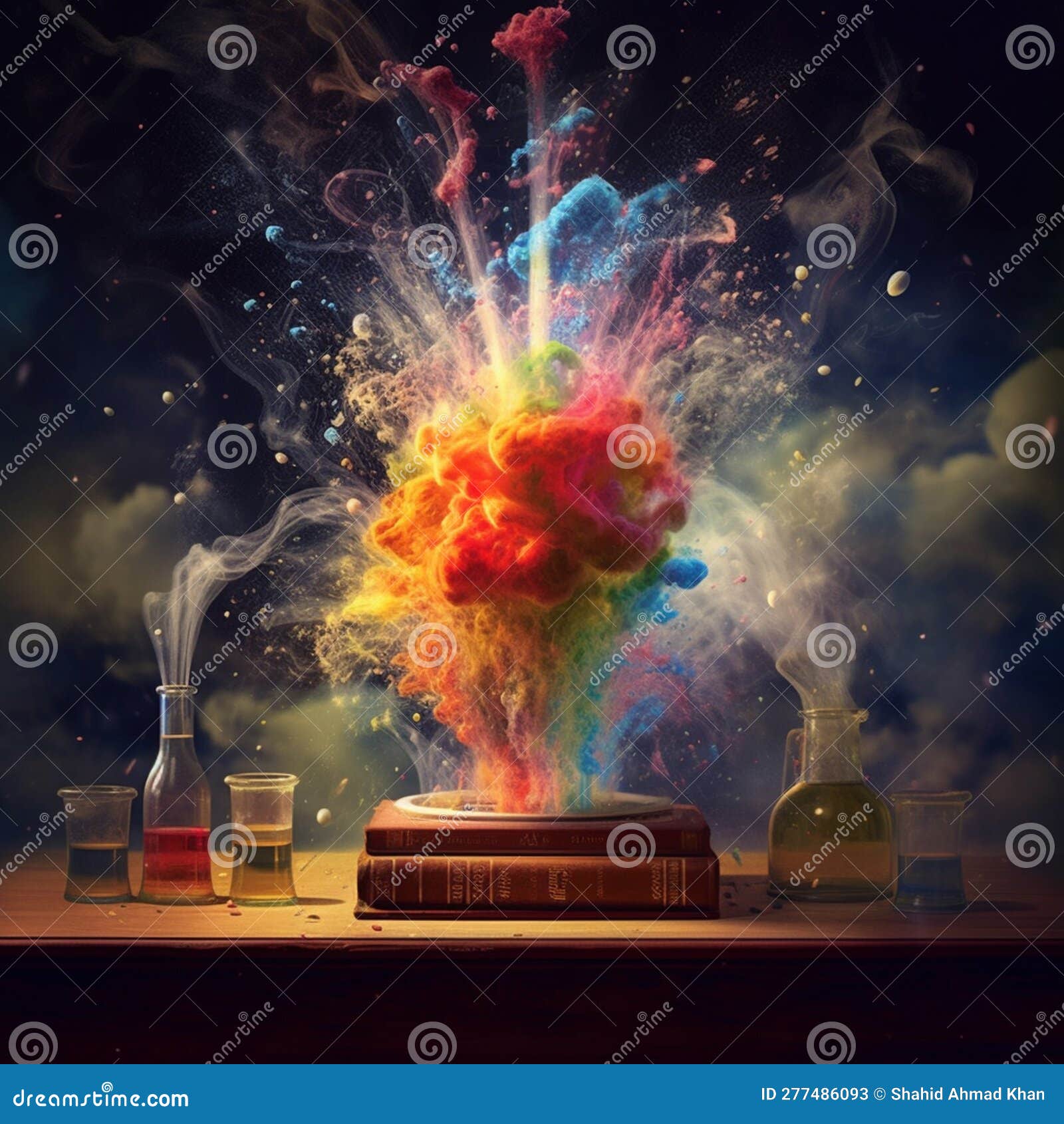 Science Book Cover Design for School Books, Fun Stock Image - Image of ...