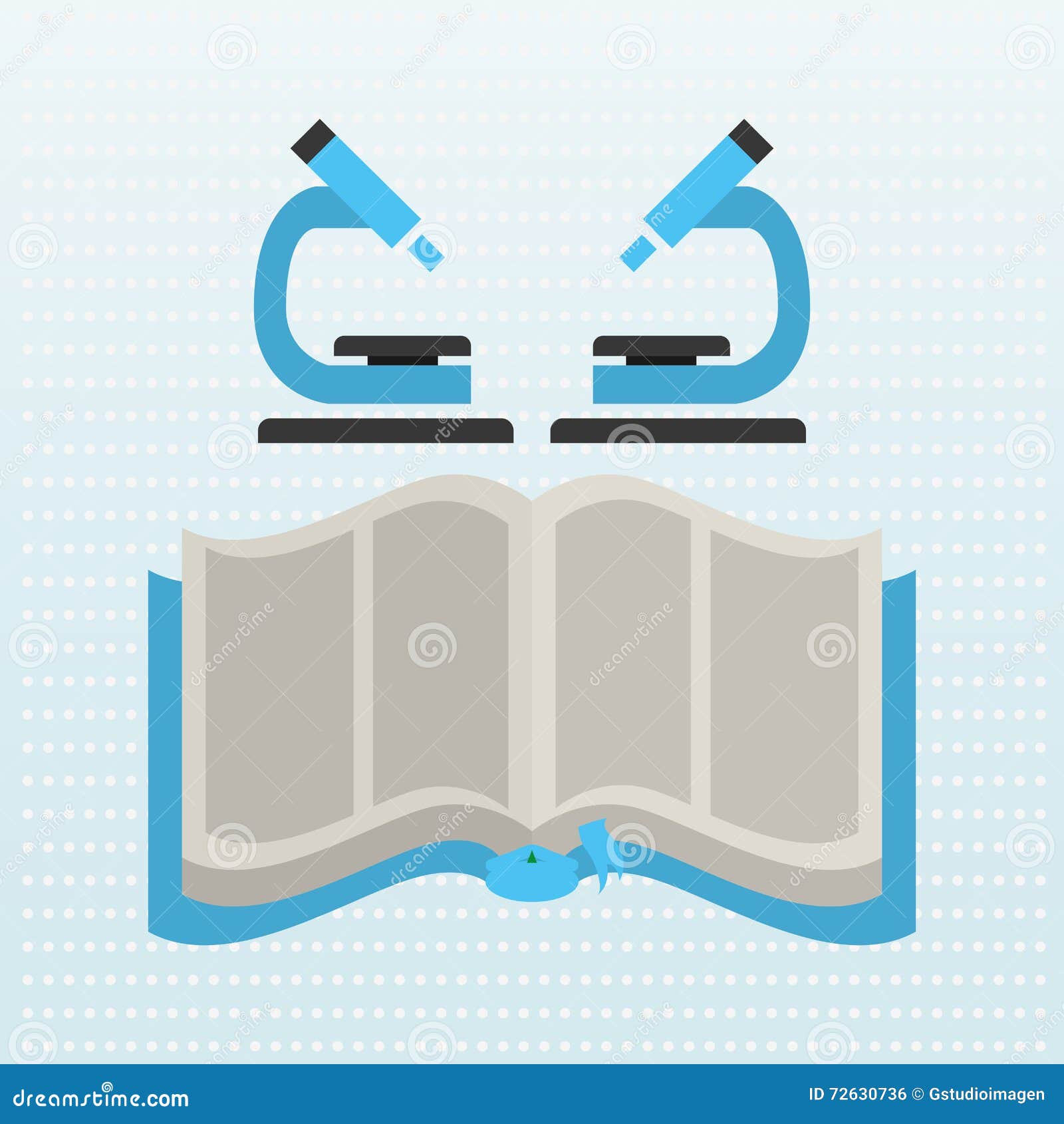 Science book design stock illustration. Illustration of study - 72630736