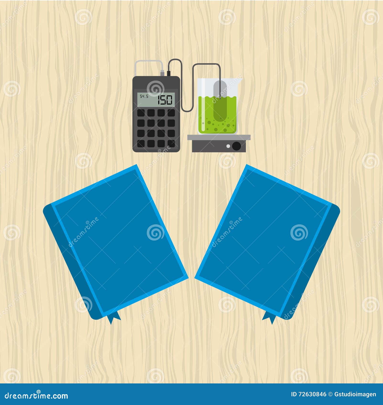 Science book design stock illustration. Illustration of design - 72630846