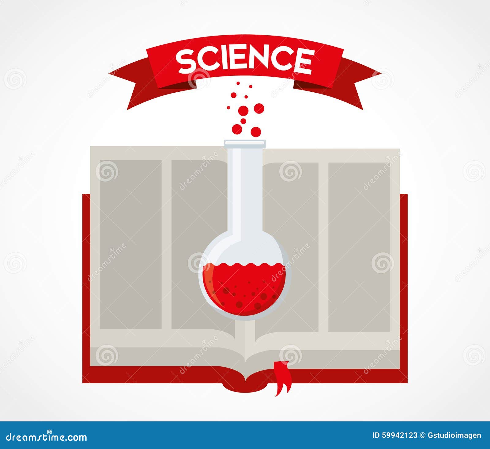Science book stock vector. Illustration of research, sign - 59942123