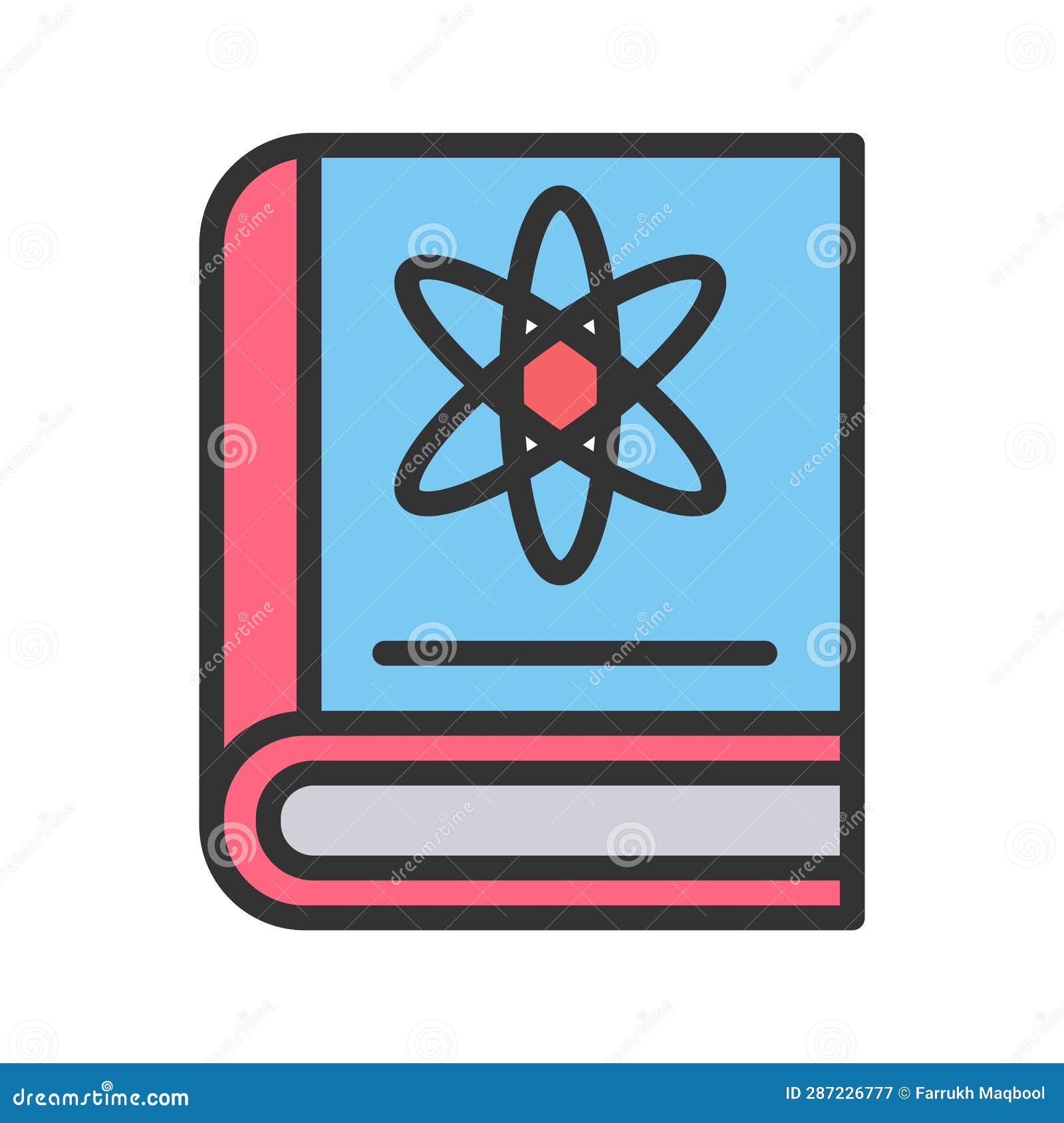 Science Book Icon Image. stock vector. Illustration of symbol - 287226777