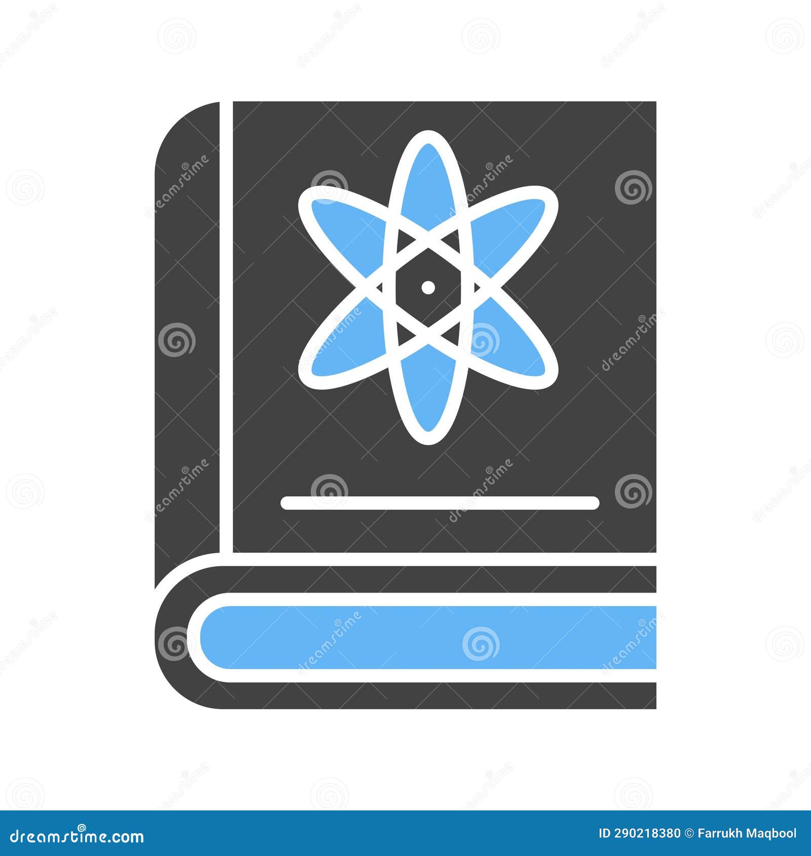 Science Book Icon Image. stock illustration. Illustration of book ...