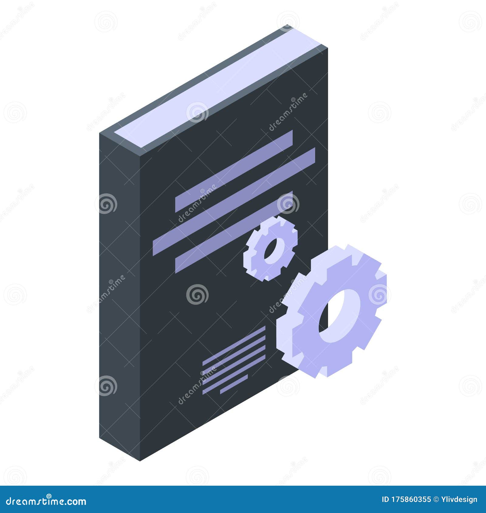 Science Book Icon, Isometric Style Stock Vector - Illustration of ...