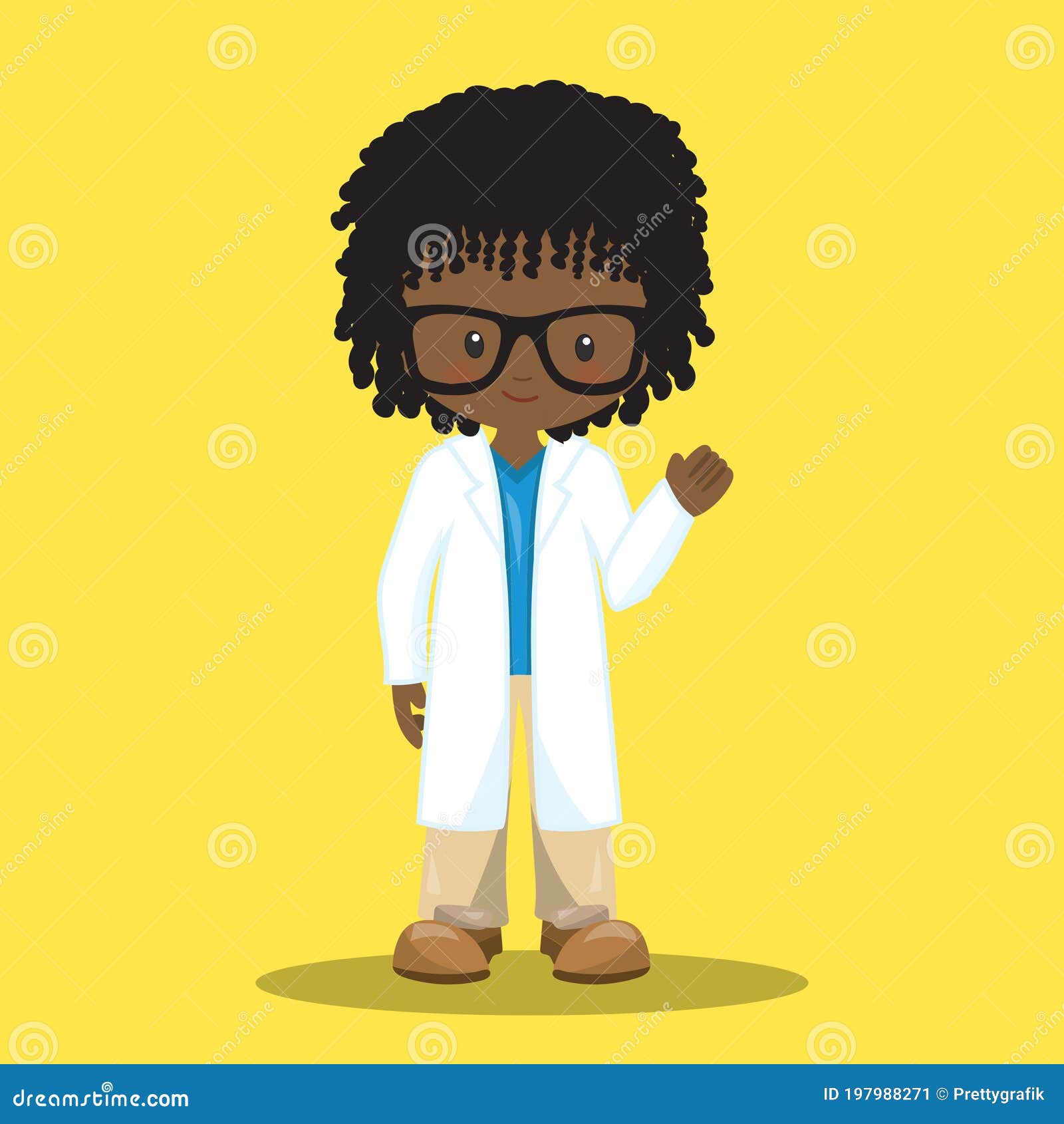 SCIENCE BOY CURL 02 stock vector. Illustration of curl - 197988271