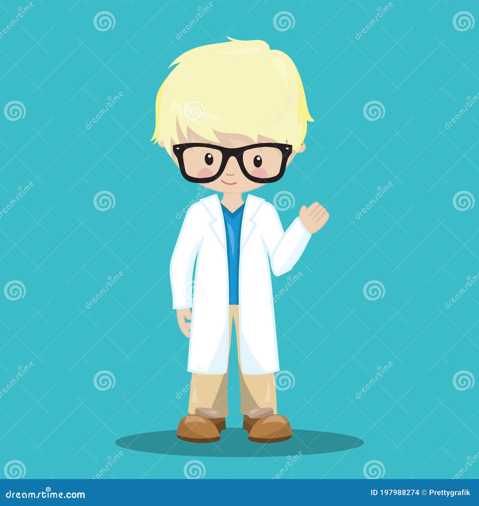 SCIENCE BOY WHITE 05 stock vector. Illustration of white - 197988274