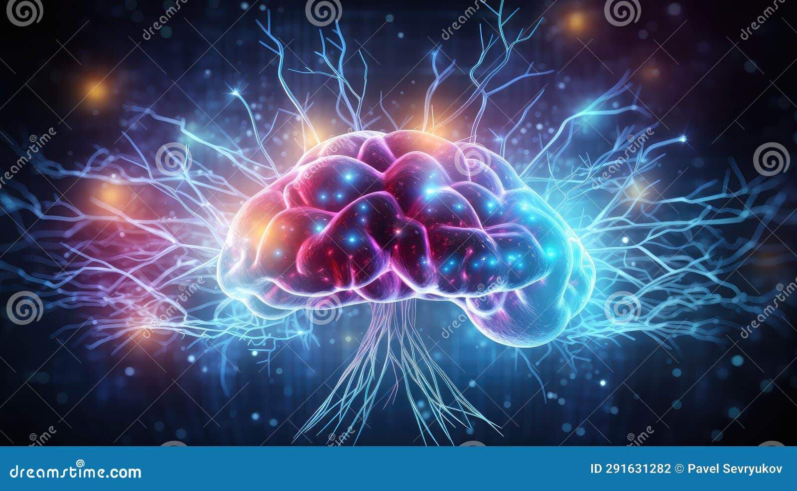 Science Brain Synapse Scan Stock Illustration Illustration Of System 291631282